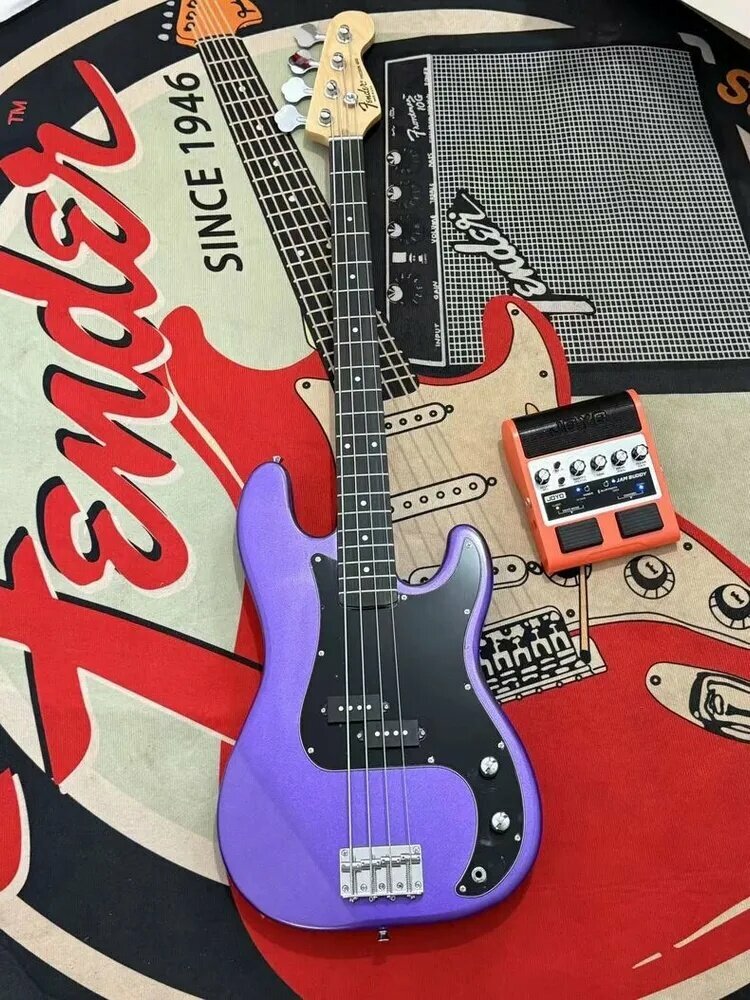 Бас-гитара Fender JAZZ BASS- 4-струнная, корпус Махагони 39"