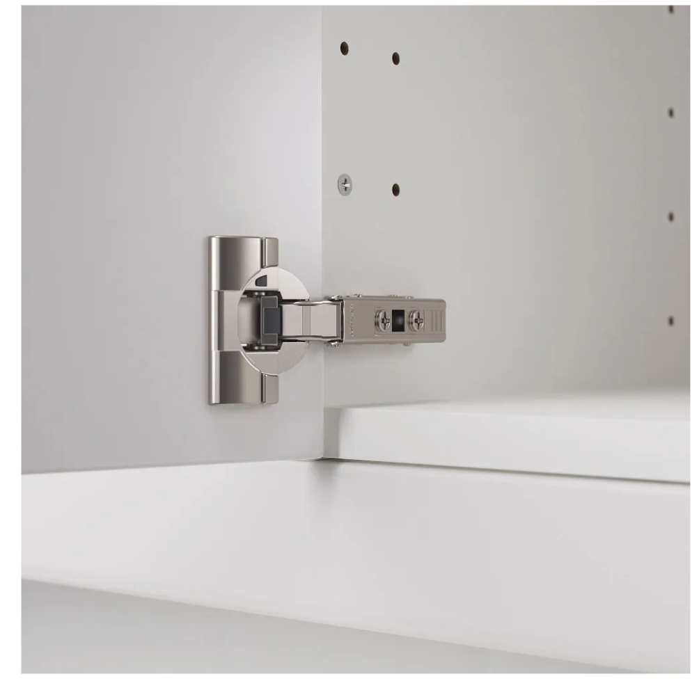 Петли IKEA UTRUSTA - икеа утруста , прямые 90 градусов, c доводчиком для шкафов Икея - 2 шт.