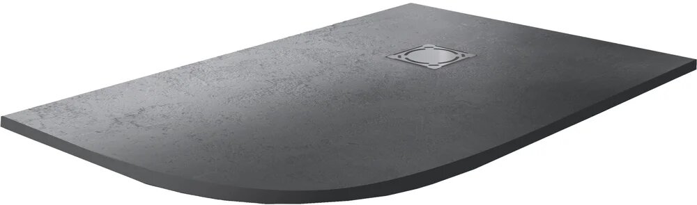 Поддон для душа RGW Stone Tray ST/AR-0129G из искусственного камня, 120x90 см, низкий, асимметричный, с антискользящим покрытием, немецкий