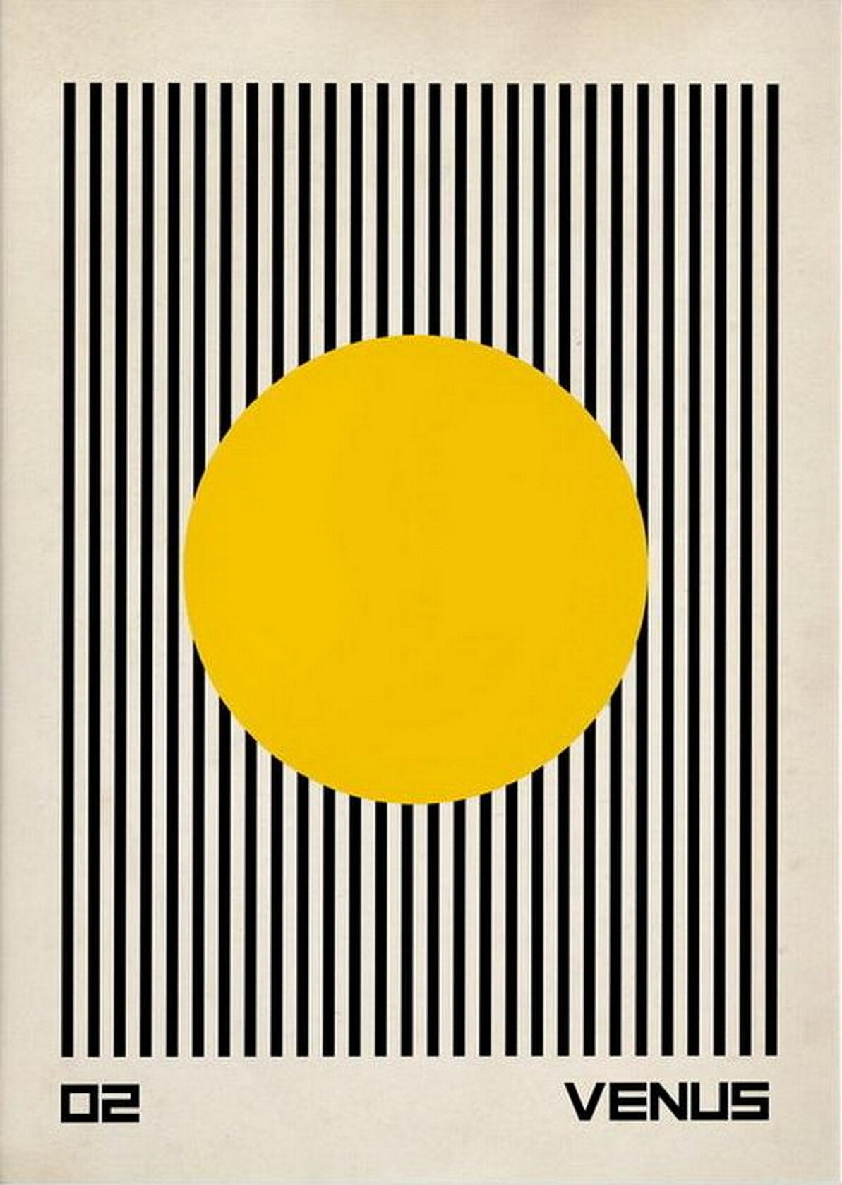 Плакат, постер Венера на бумаге, размер 21х30см