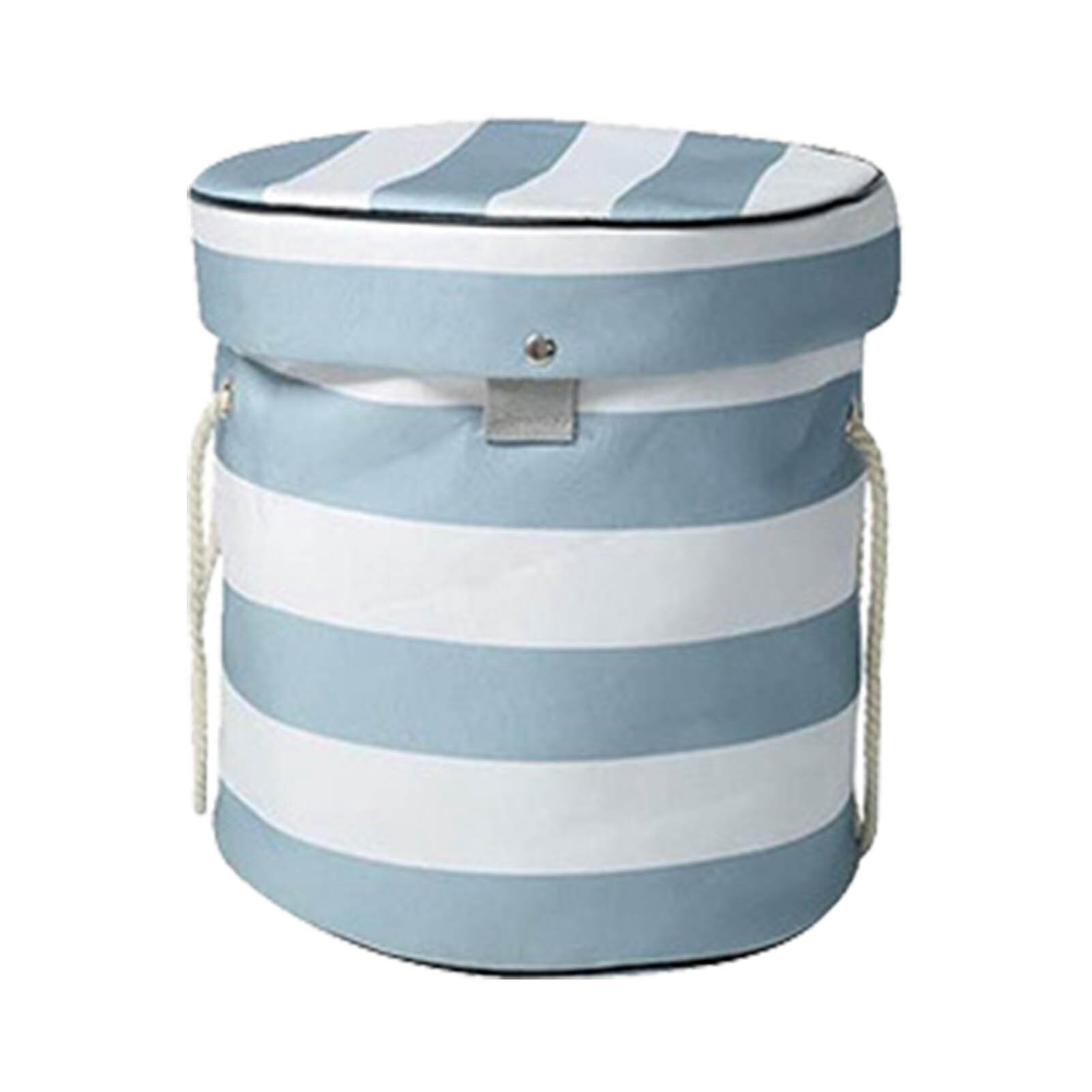 Сумка для хранения игрушек играет в коврик маленькие кирпичные блоки, очистить контейнер. Домохозяйства L Стиль полосатого стиля (около 600 г/21,2 унции)