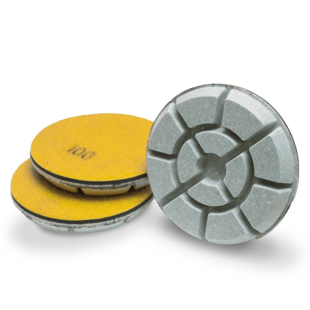 Пад алмазный полировальный TOPALMAZ по бетону (размер: 100*10 мм). Зернистость #100грит