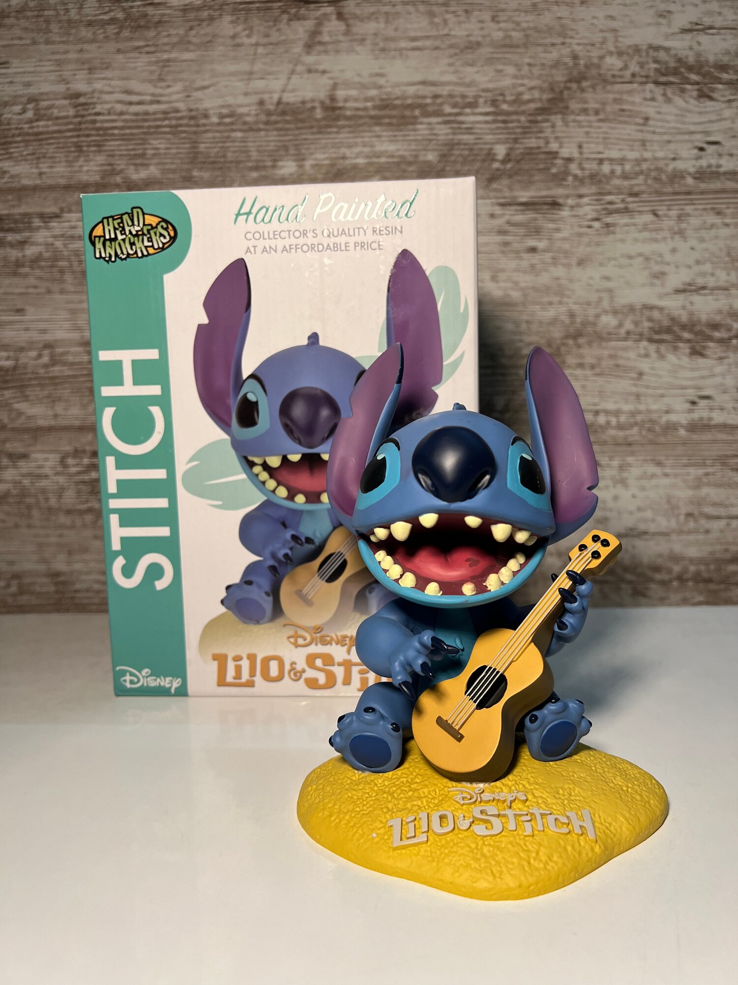 Фигурка Стич из Лило и Стич, Stitch, Head Knockers hand painted, 18 см , искусственный камень от Neca