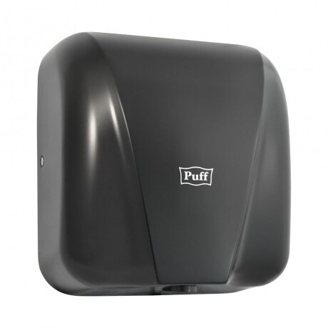 Электросушитель для рук "Puff-8885" New, антивандальный, черный, 1,8 кВт