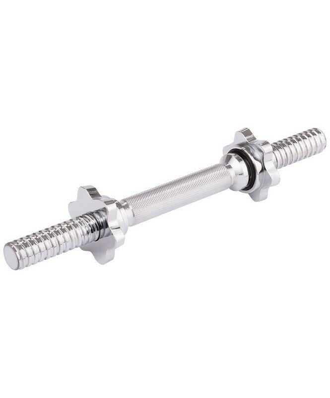 Гриф гантельный STARFIT BB-107 45 см, d=25 мм, металлический, хромированный