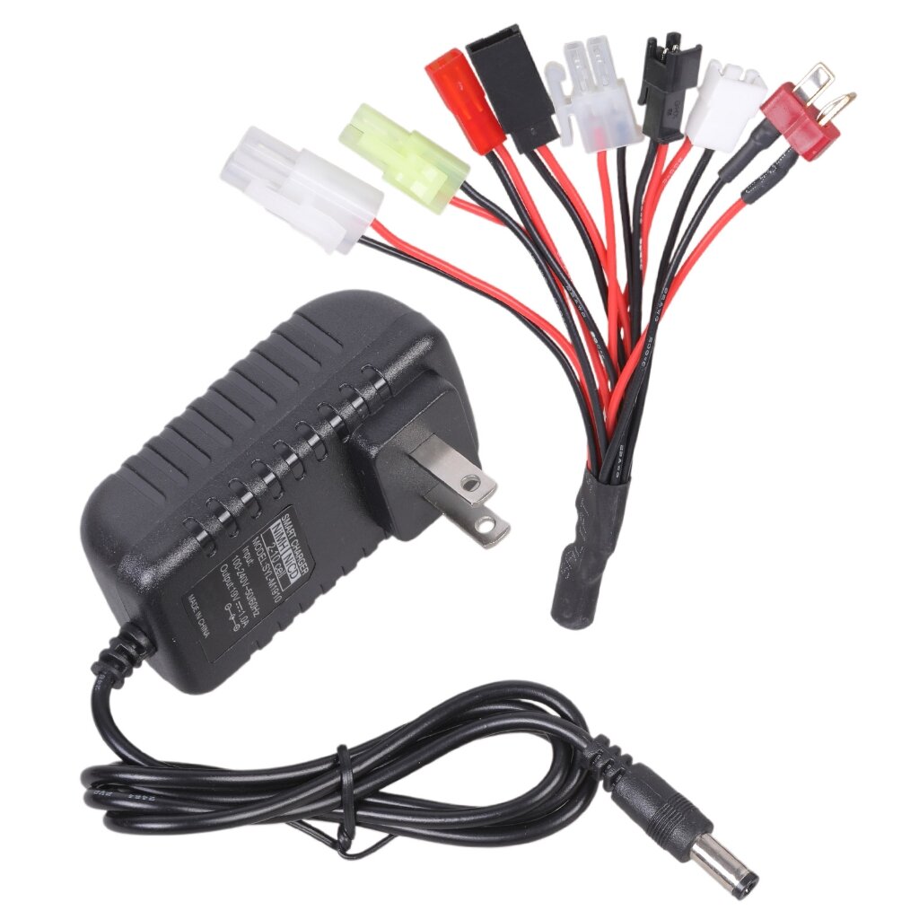 Дистанционное Автомобильное Зарядное Устройство для Аккумуляторной Батареи 2.4V-12V NiMH/NiCd Аккумуляторная Батарея Модели Автомобильных Лодок Дронов Универсальный Адаптер Для Зарядки