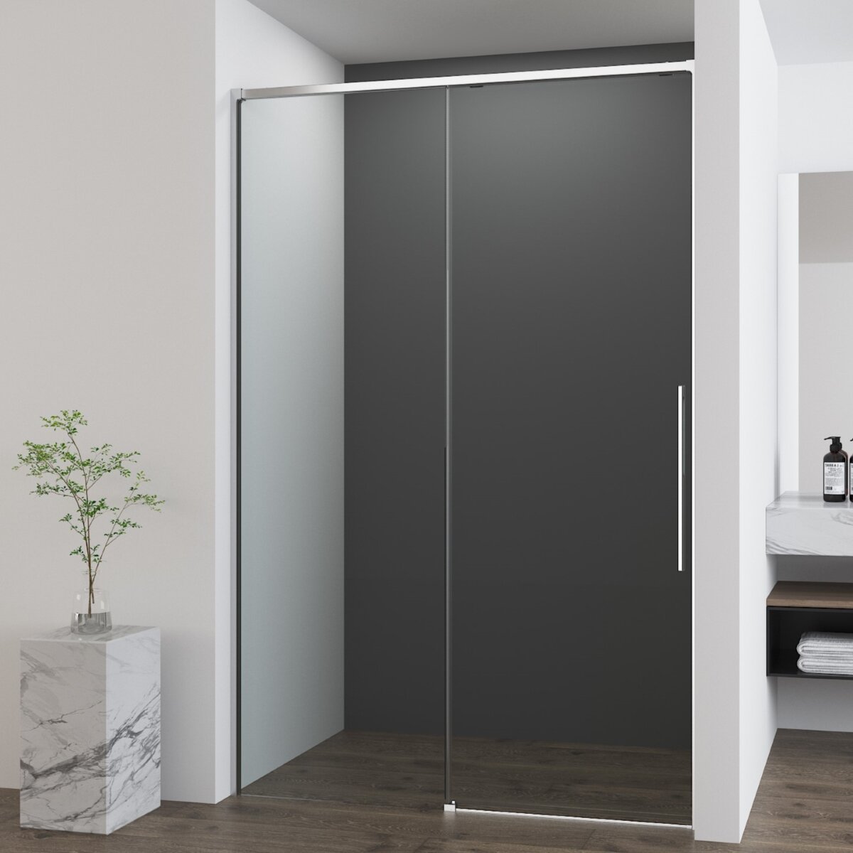 Душевая дверь Vincea Ultima 200х140 VDS-7UL140CL