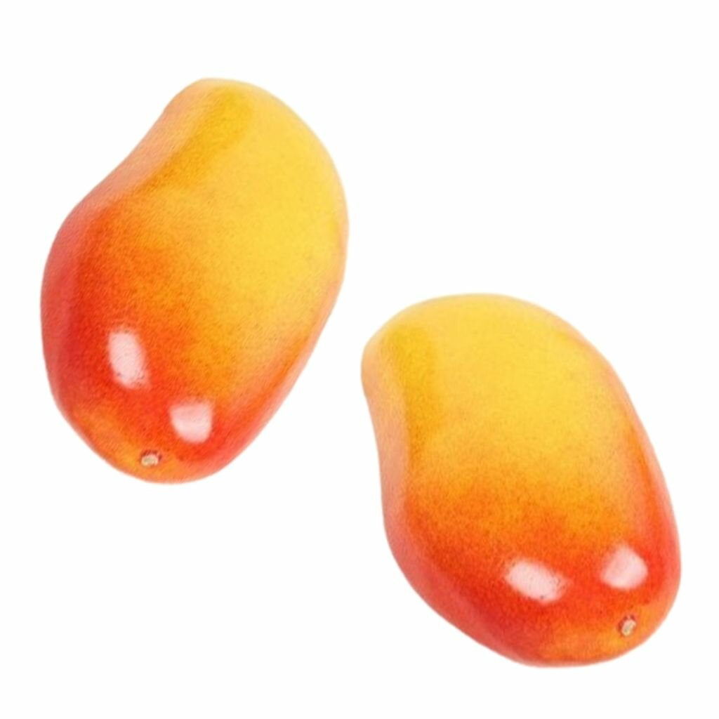 Праздничные украшения, Искусственные фрукты манго - красное манго, 1 пакет 2 штуки