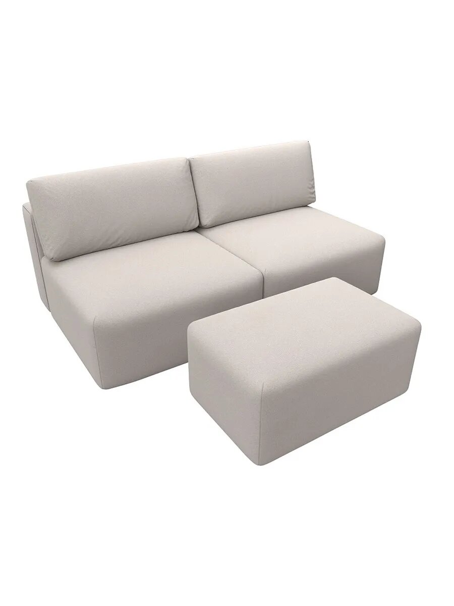 Диван прямой модульный Лего 267x85x119 см, замша