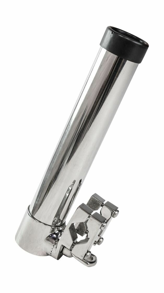 Держатель спиннинга нержавеющий с креплением к лееру Marine Rocket