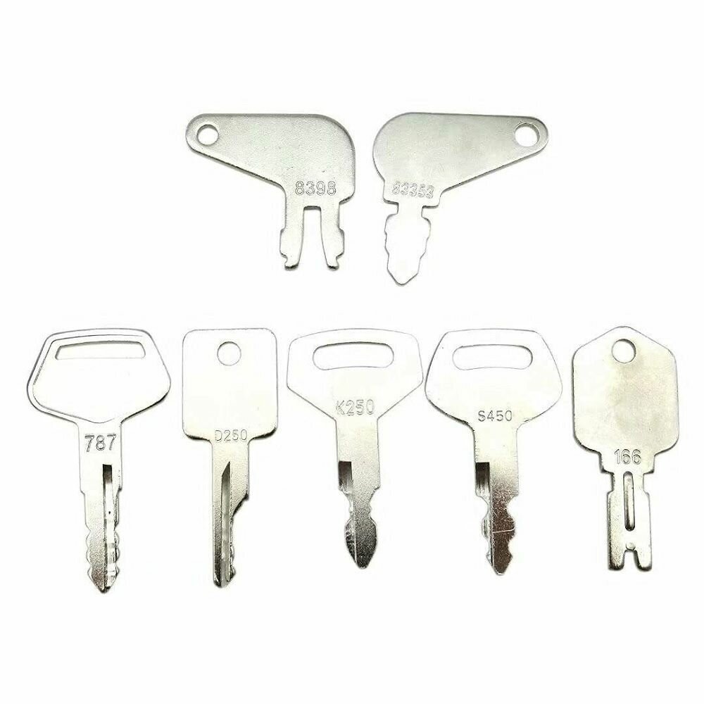 10ШТ Набор Ключей Зажигания Для Тяжелой Строительной Техники JD Case Komatsu Caterpillar