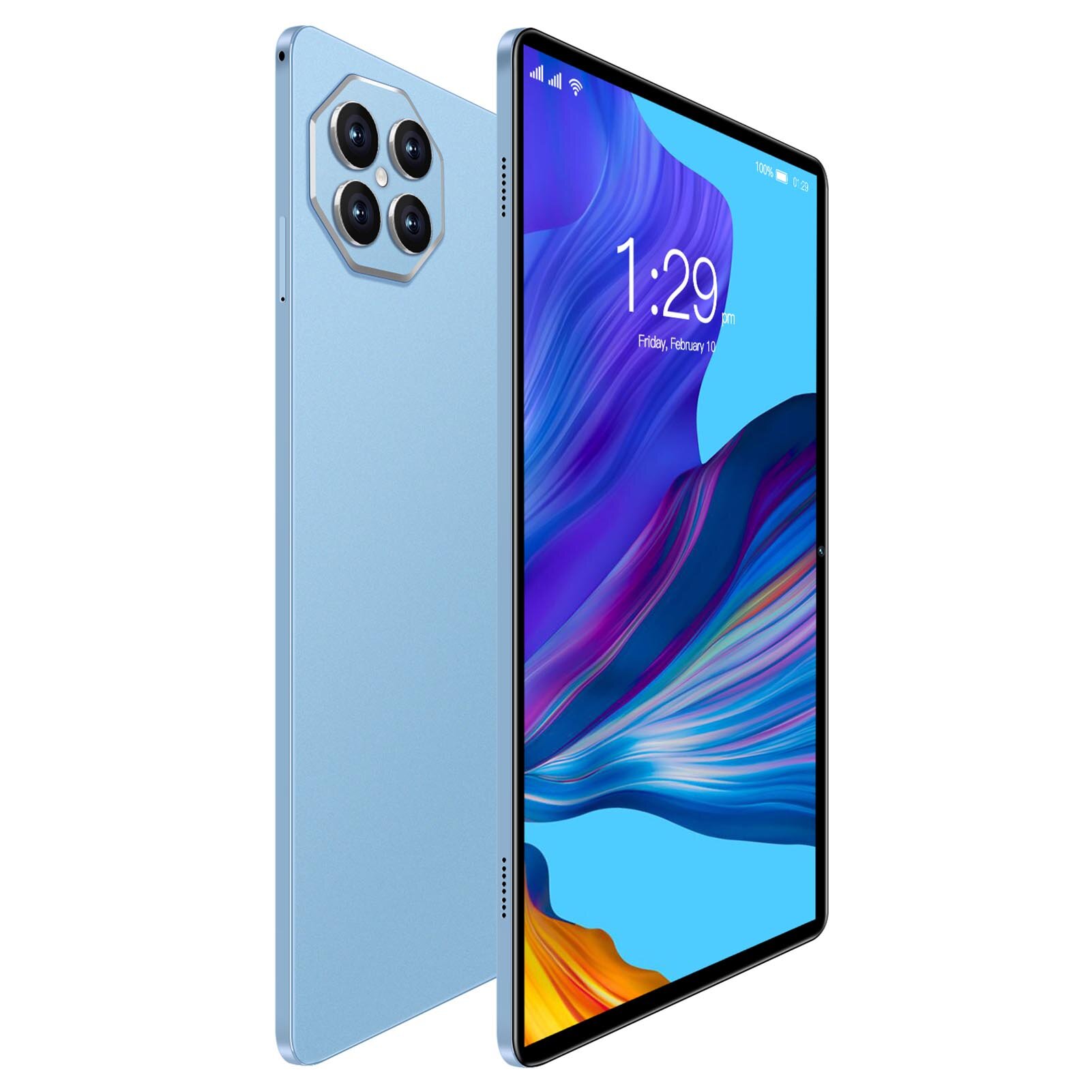 10-дюймовые планшеты с экраном высокого разрешения 1960*1200, двойной камерой, 8-ядерным процессором, Android 14 для домашнего офиса и совещаний, 8 ГБ + 256 ГБ