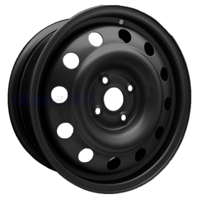 Штампованный колесный диск ТЗСК Hyundai Solaris, Kia Rio 6x15/4x100 ET48 D54,1 Черный