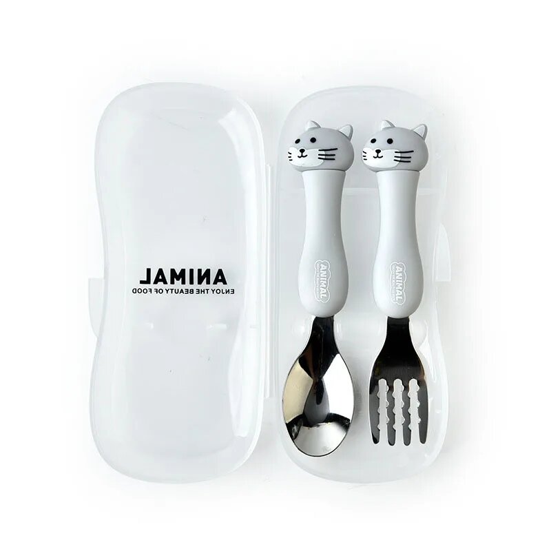 Посуда, набор детских ложек и вилок с героями мультфильмов, десертная ложка для детей, вилка, детские гаджеты, детские столовые приборы для детей, без коробки