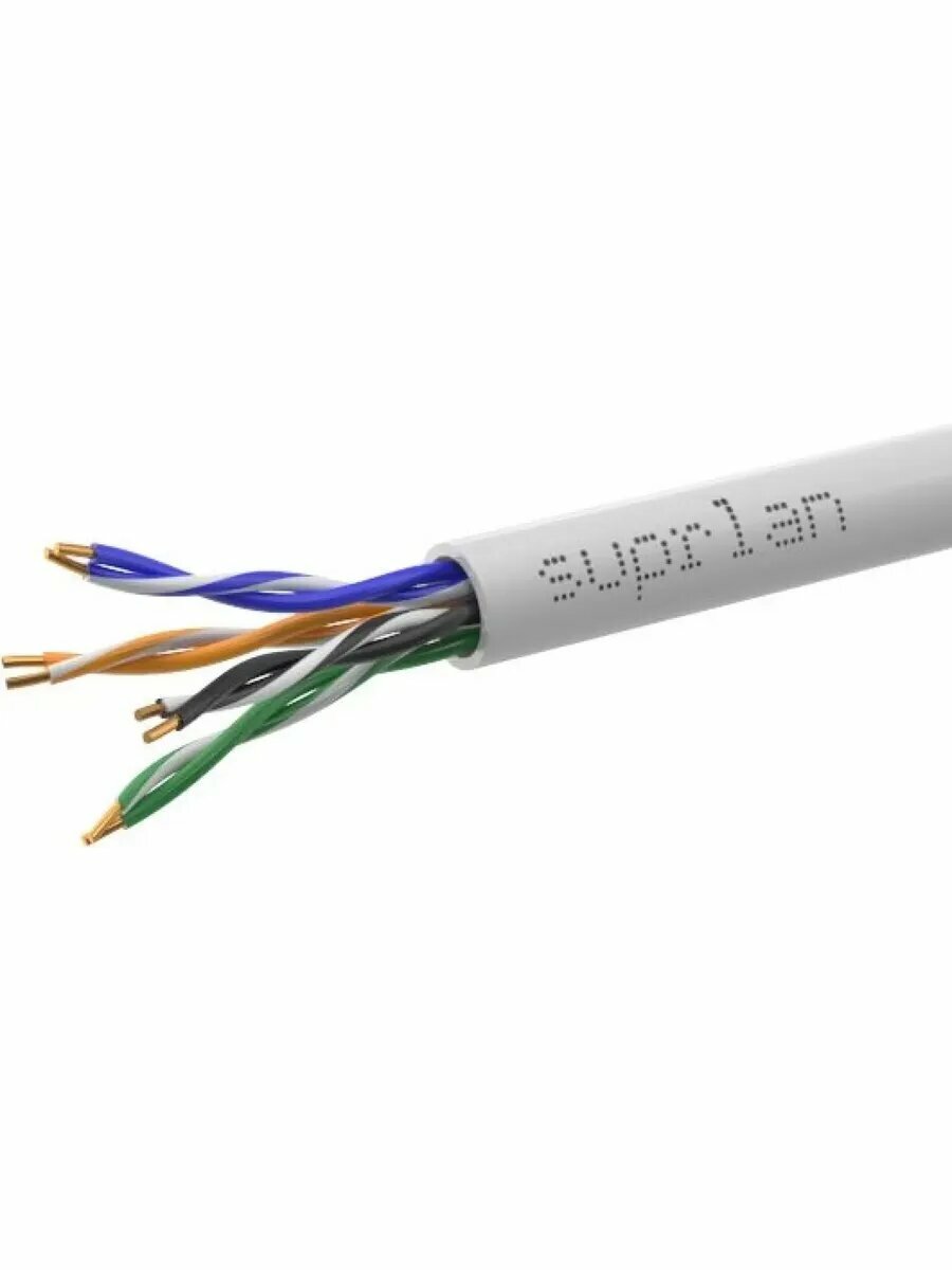 Кабель сетевой информационный Suprlan Standard 01-0328-9 кат.5E UTP 4 пары 24AWG PVC внутренний 305м