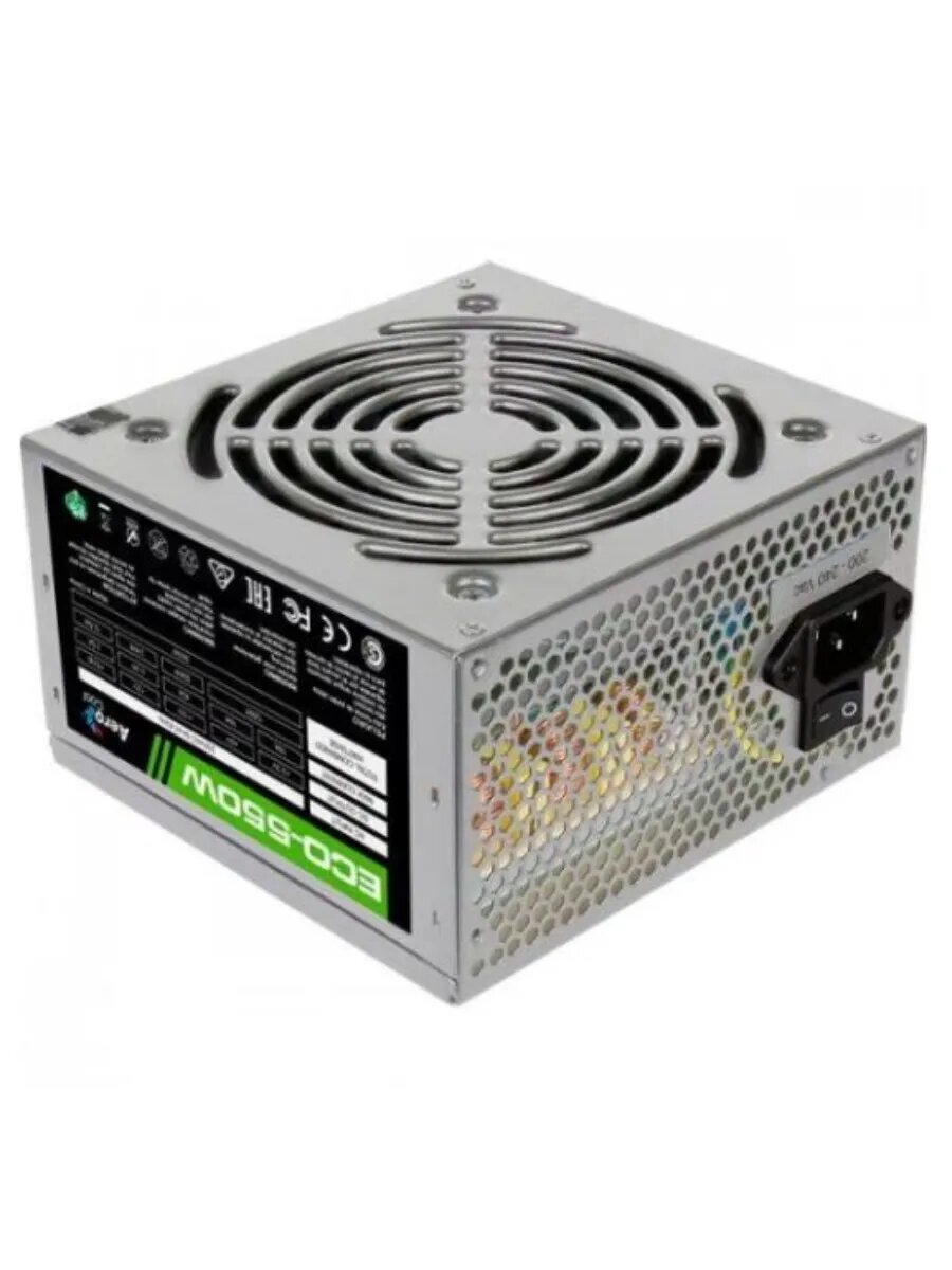 Блок питания ECO 550W ECO-550W серебристый - 550 Вт