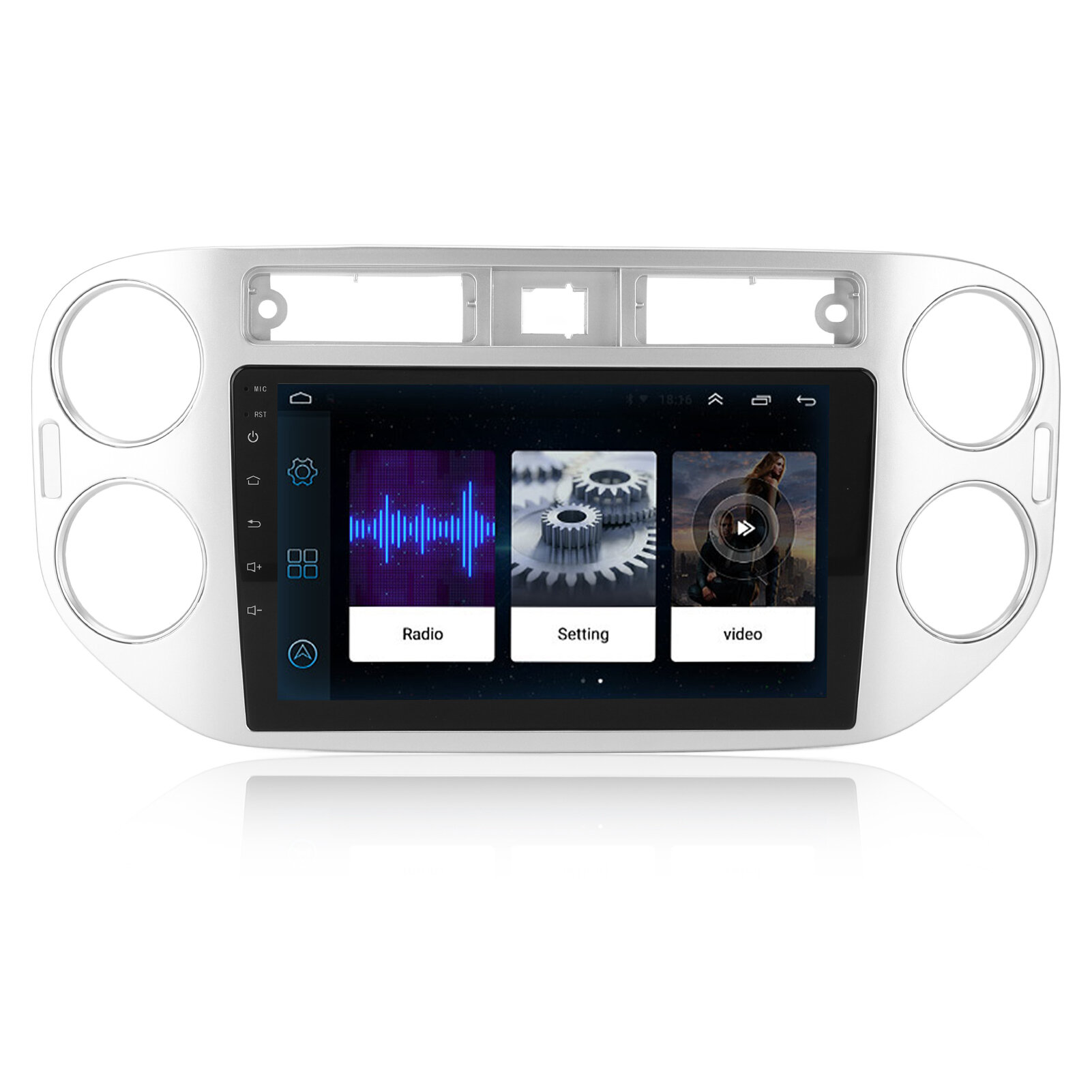 9-дюймовый GPS-навигационный мультимедийный плеер с Wi-Fi и Bluetooth для Android 10.1, FM-радио, 16 ГБ памяти + 1 ГБ ОЗУ