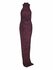 Платье BALMAIN High-neck sequin maxi dress, размер 36, красный