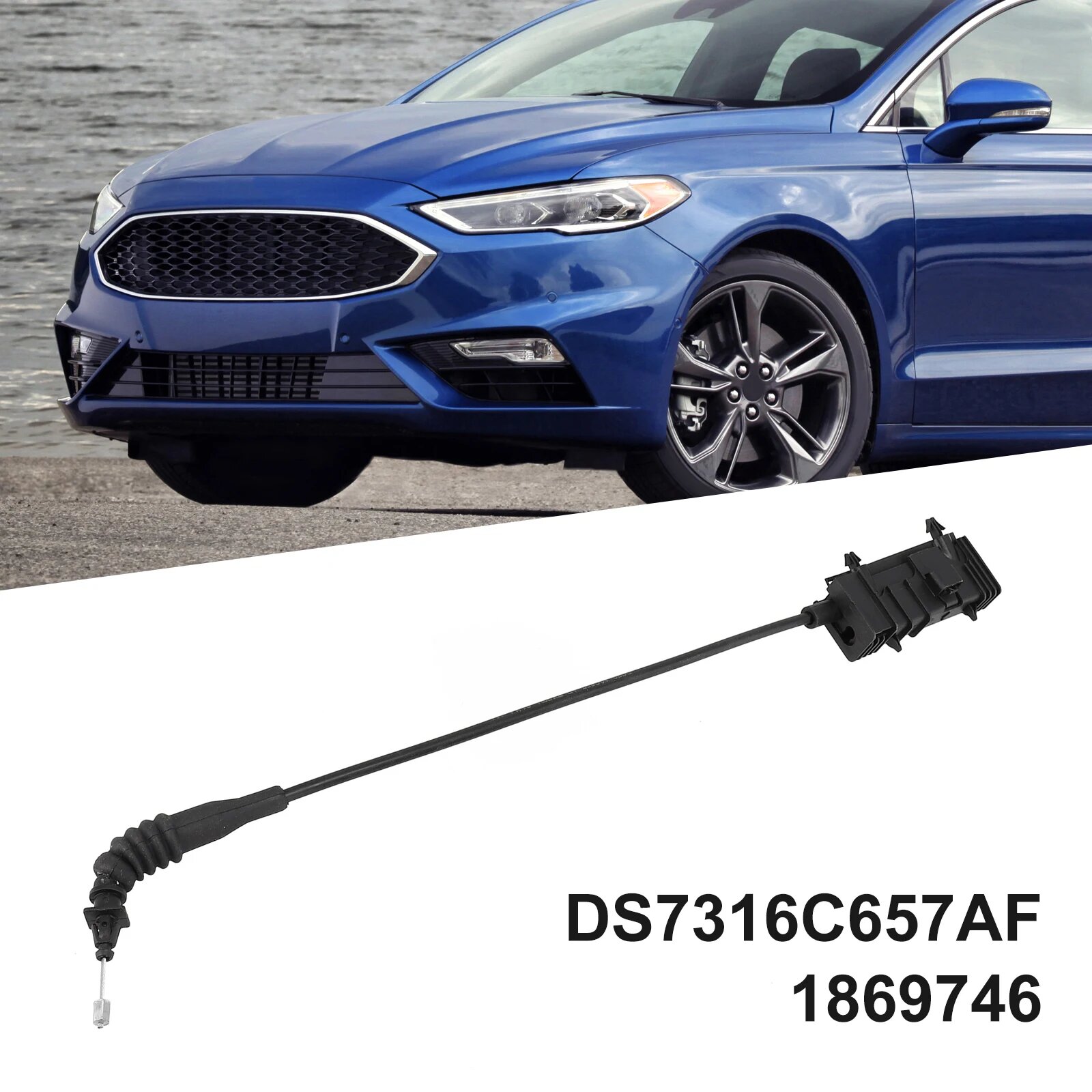 Автомобильный левый капот двигателя, трос для Ford Fusion 13-16 DS7316C657AF, трос капота, капот, детали капота, автомобильные аксессуары