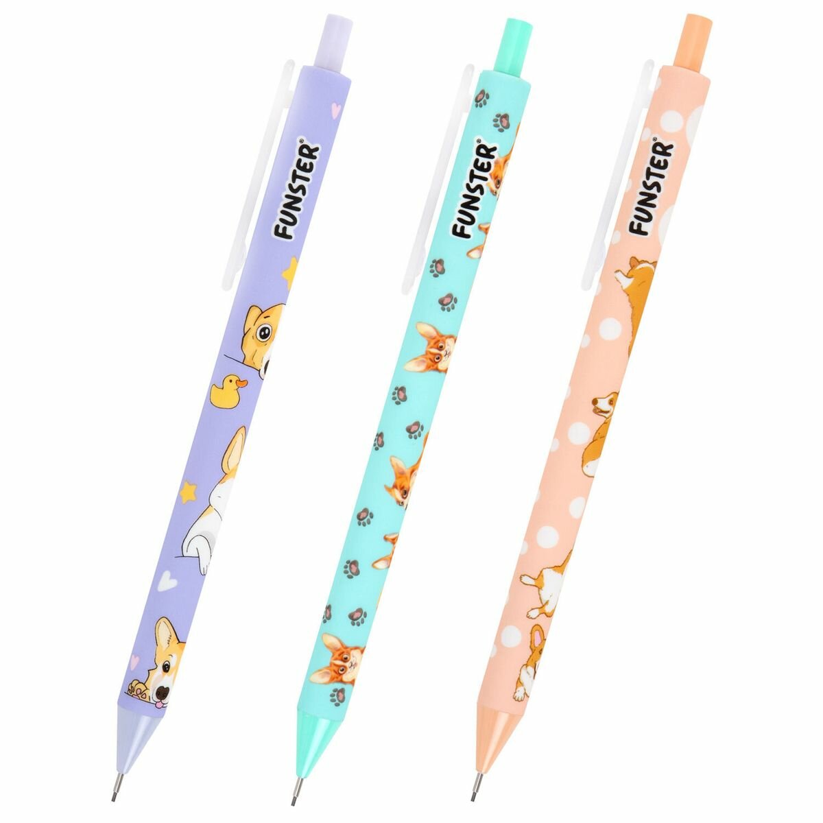 Карандаш механический Funster Corgi (0.7мм, корпус soft-touch) (182060), 288шт.