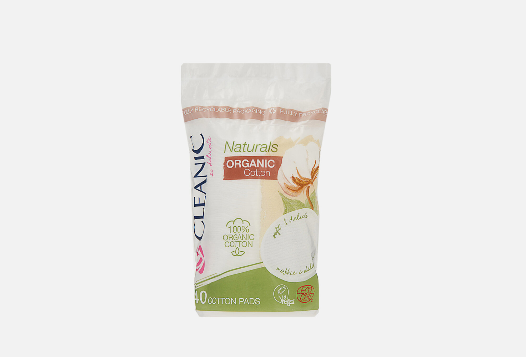 Ватные диски CLEANIC Naturals Organic Cotton
