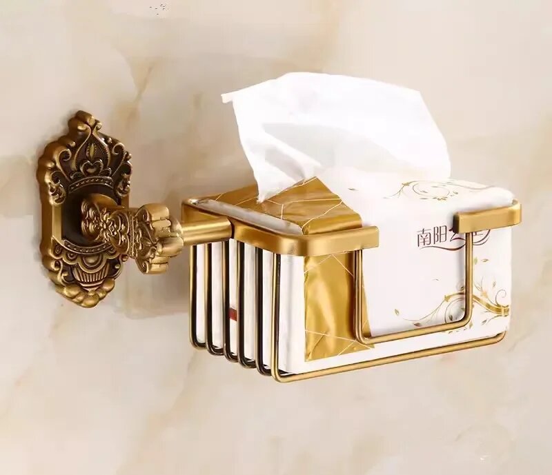 Комплект античной бронзы для ванной из алюминия Синий