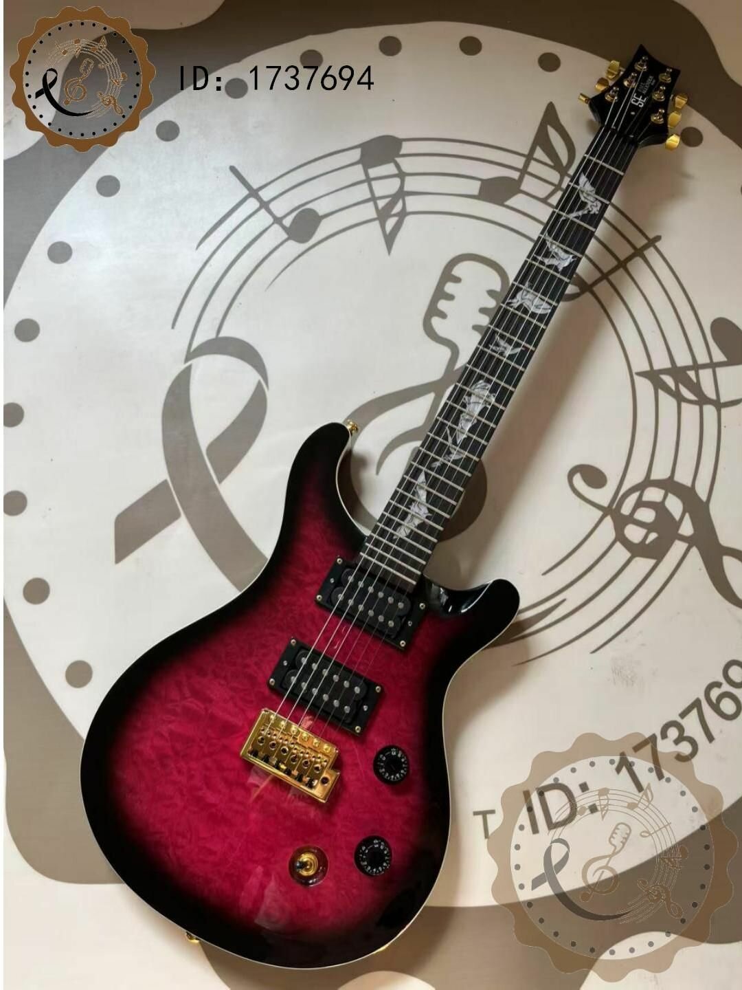 Электрогитара PRSSE с 6 струнами, изготовленная в Китае