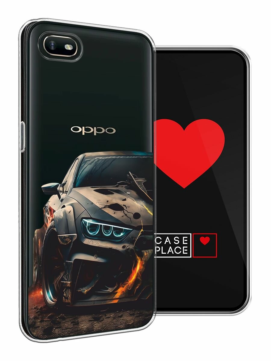 Чехол на Oppo A1k / Оппо А1к с принтом "На износ", прозрачный — фото 1