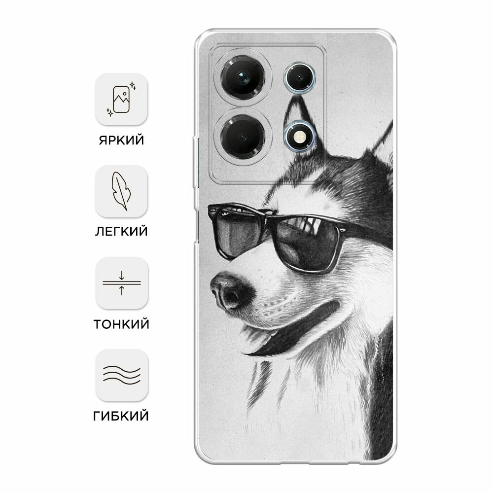 Чехол на Infinix Note 30 4G / Инфиникс Нот 30 4G с принтом "Крутой Хаске" — фото 1