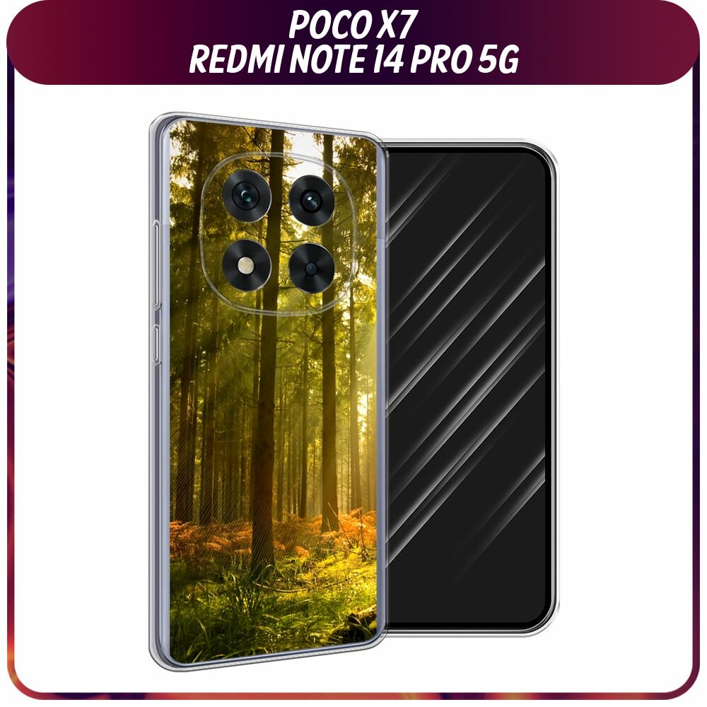 Чехол на Poco X7/Redmi Note 14 Pro 5G / Поко X7/Редми Нот 14 Про с принтом "Лес 7"