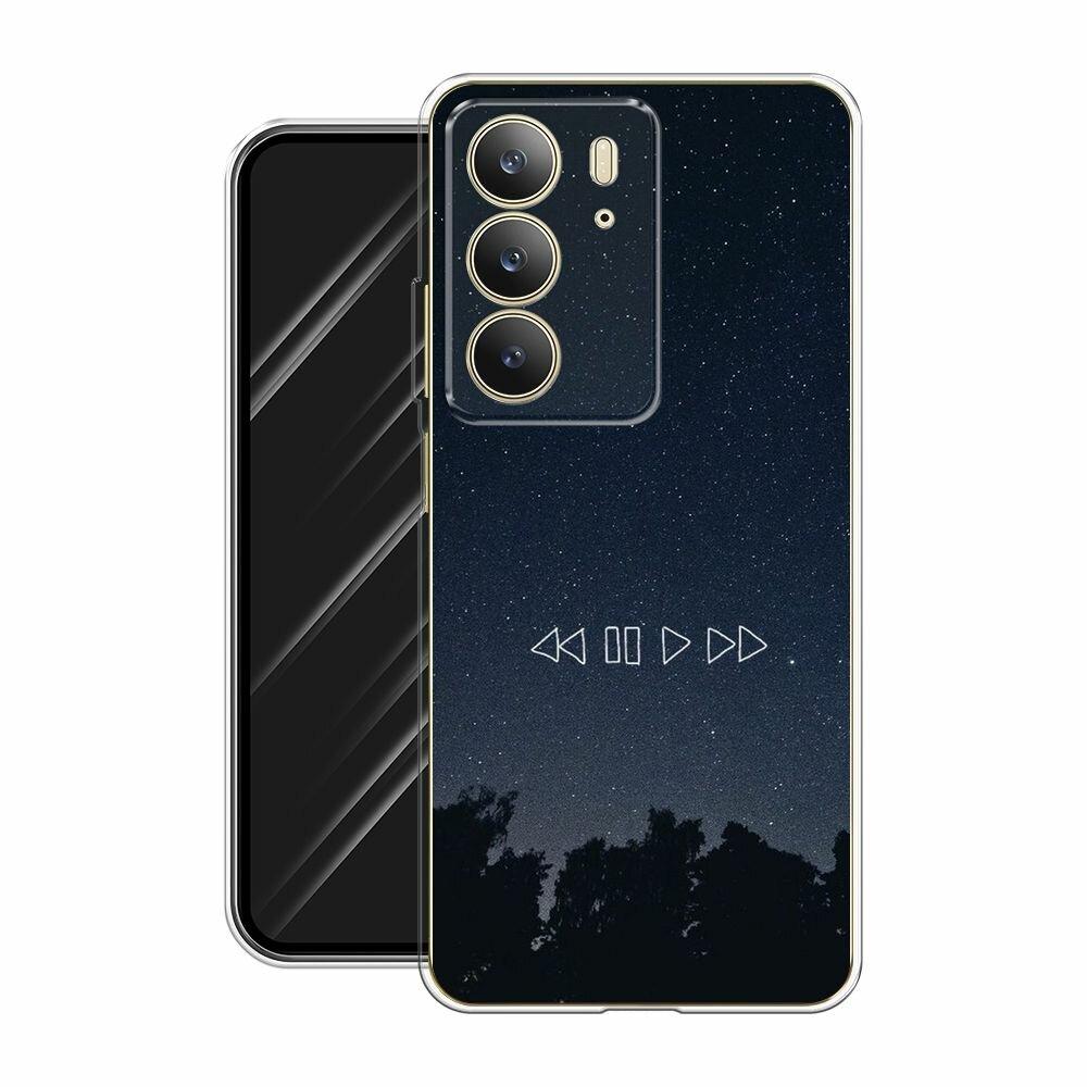 Чехол на Realme C75 4G / Реалми C75 4G с принтом "Космическая музыка" — фото 1