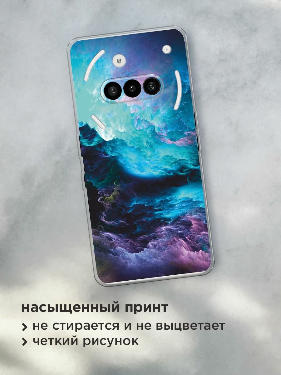 Чехол на Nothing Phone 3a / Нотинг Фон 3а с принтом "Бирюзовое небо" — фото 1