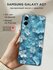 Чехол на Samsung Galaxy A07/A08 / Самсунг А07/А08 с принтом "Голубые глазурные ц...