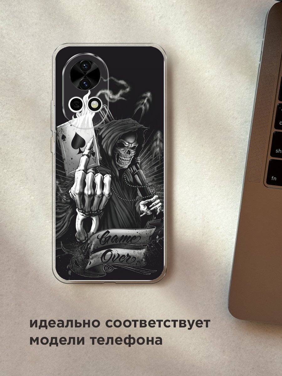 Чехол на Huawei Nova 12/Nova13 / Хуавей Нова 12/Нова 13 с принтом "Игра закончена" — фото 1