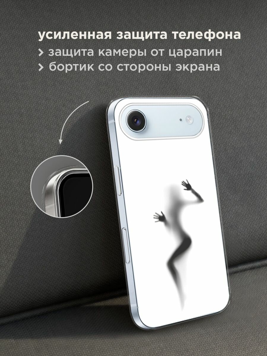 Чехол на Apple iPhone Air / Айфон Айр с принтом "Девушка в душе" — фото 1