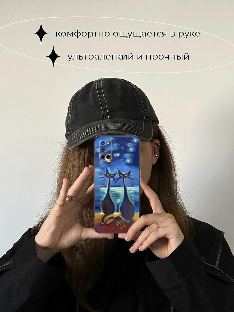 Чехол на Oppo A52/A72 / Оппо A52/A72 с принтом "Влюбленные котики 7" — фото 1
