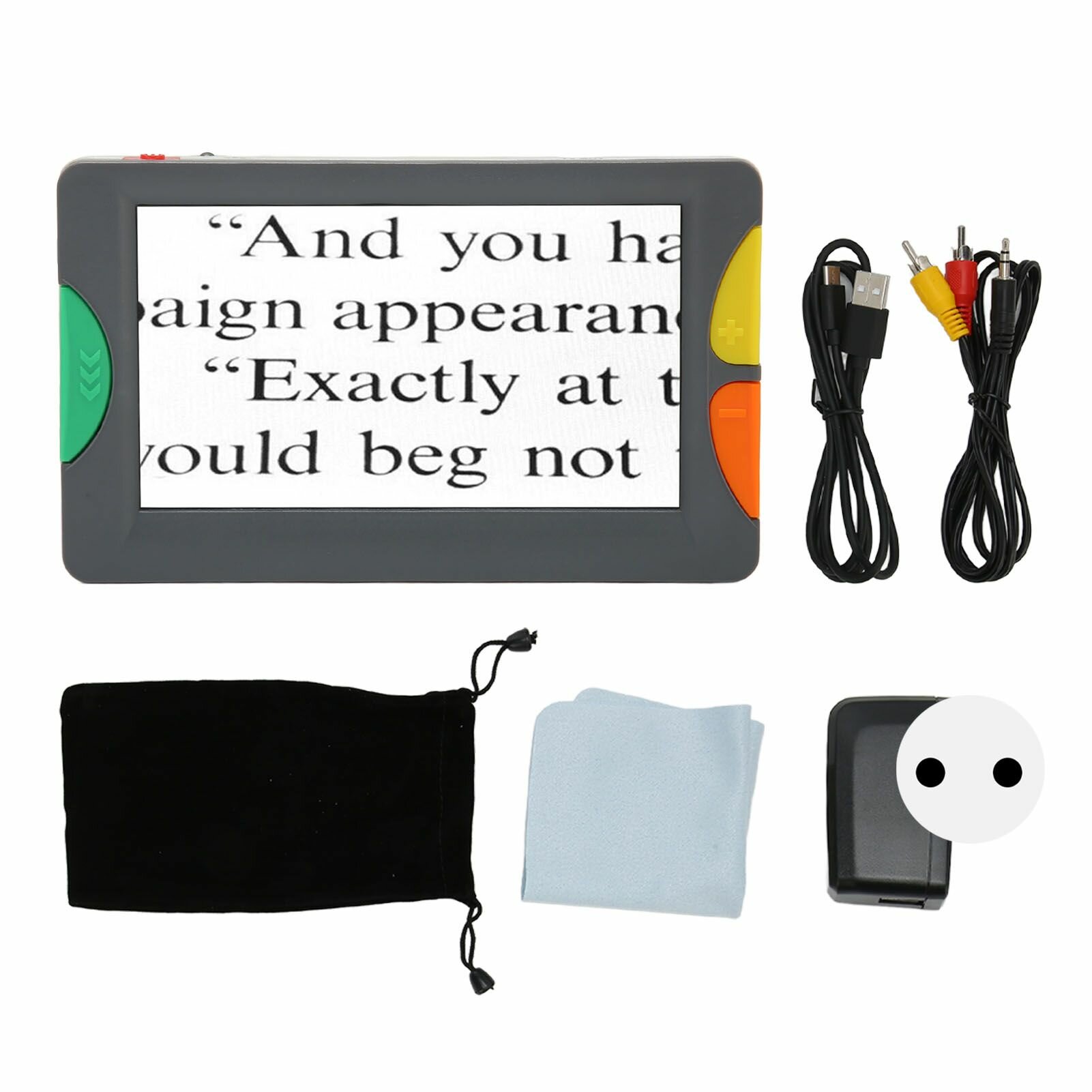 Видеолупа 4.3", 2-32x, AV выход, EU, для чтения