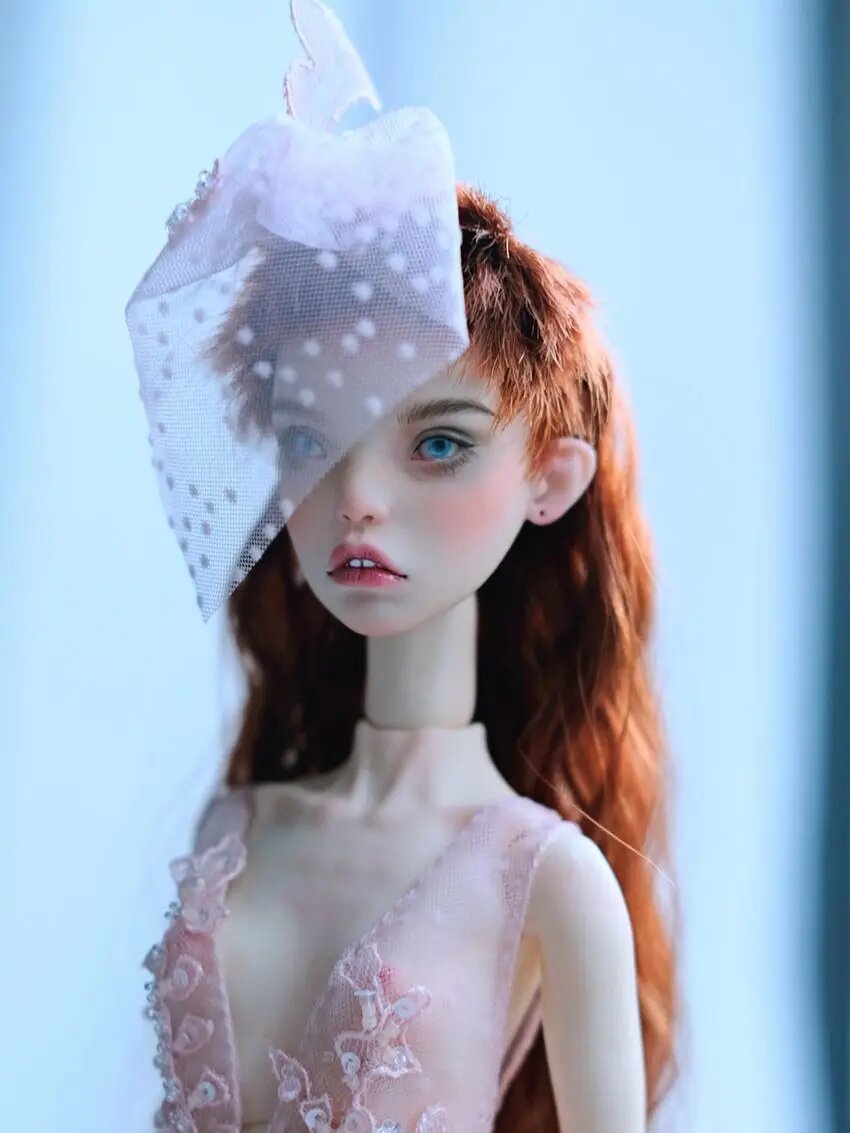 Шарнирная кукла BJD 1/4 телесного цвета Normal skin, makeup