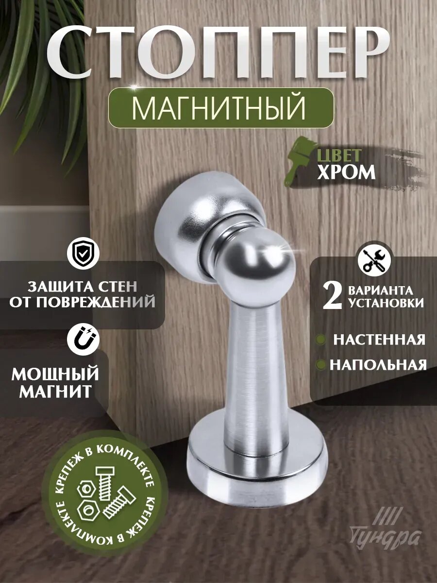 Стоппер для двери магнитный упор