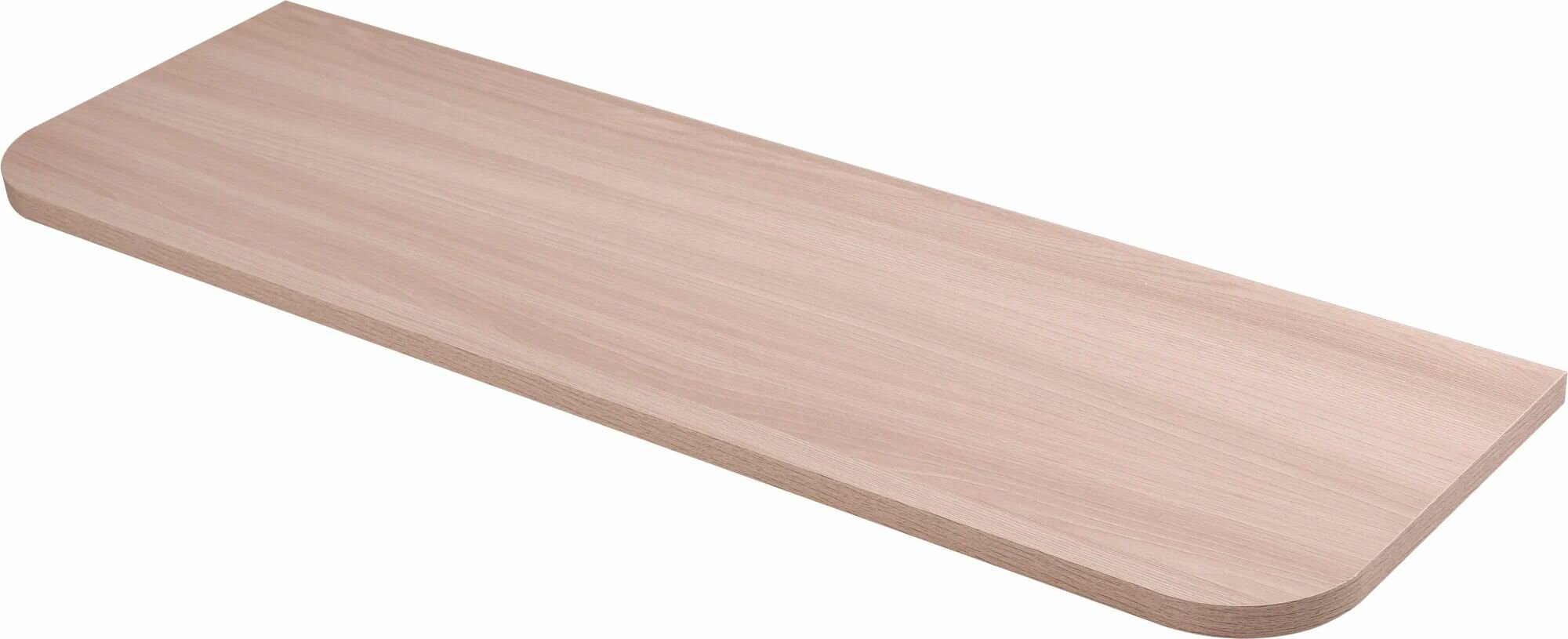 Полка радиусная настенная навесная 600х250х16, крепления в комплект не входят