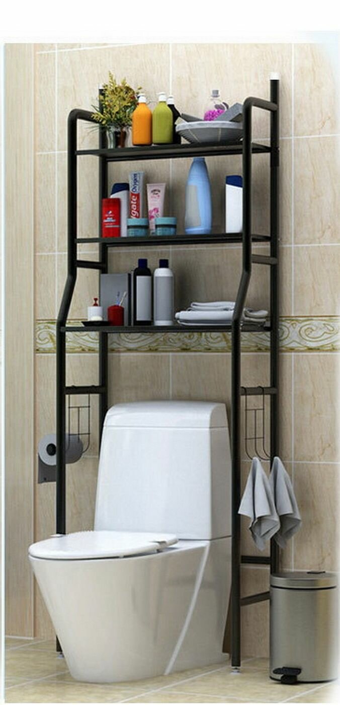 Стеллаж для туалета/ ванной ANIMORE OK-HW47883WH