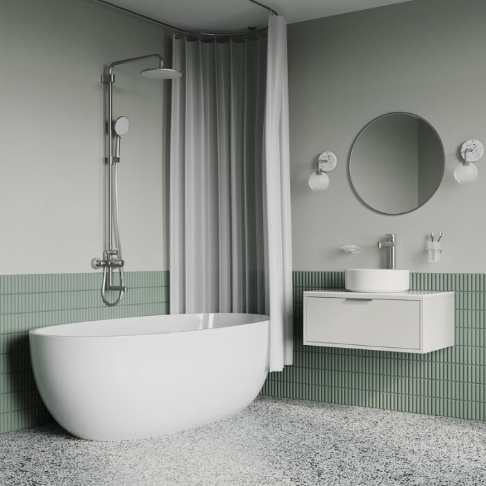 Душевая стойка IDDIS AIGBC3Fi06, хром матовый