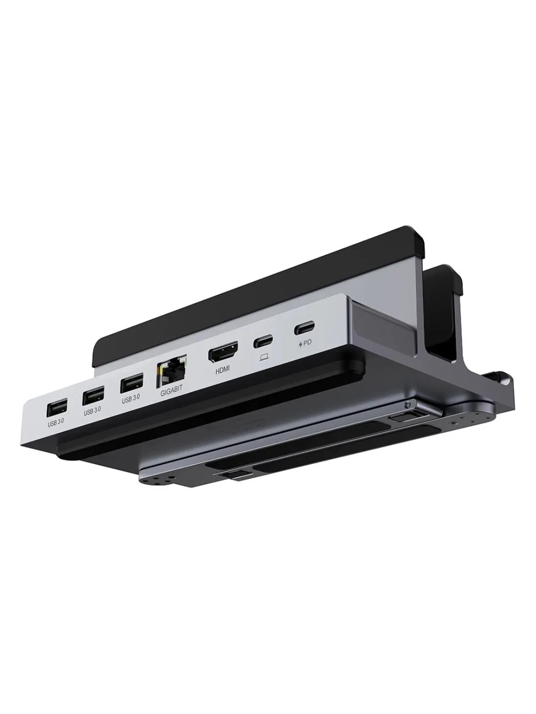 Док-станция для ноутбука Lyambda LIN-06 Type-C 6 в 1/Usb 3.0/RJ45/Hdmi Aluminum Gray