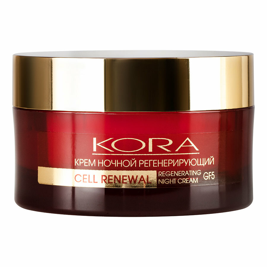 KORA, Ночной крем для лица «Регенерирующий», 50 мл