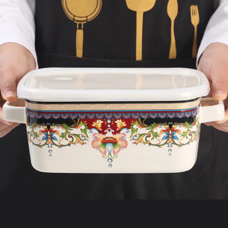 Эмалированная миска для салата A