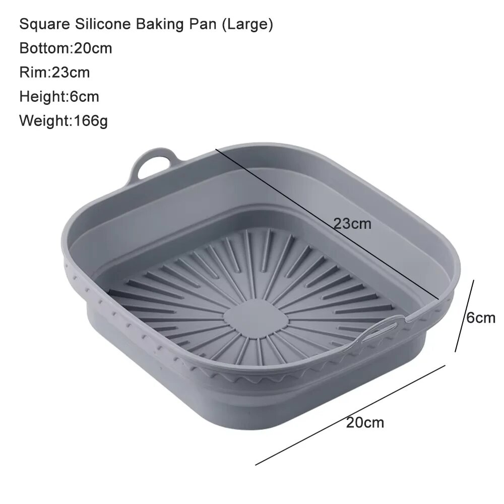 Квадратная силиконовая форма для фритюрницы Baking Basket L