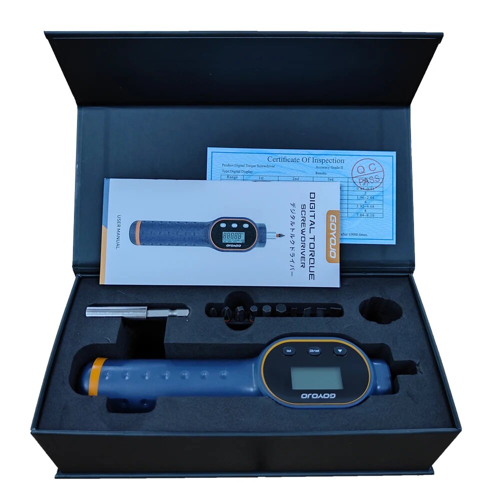 GOYOJO Цифровая динамометрическая отвертка 7,08–70,8 дюймов