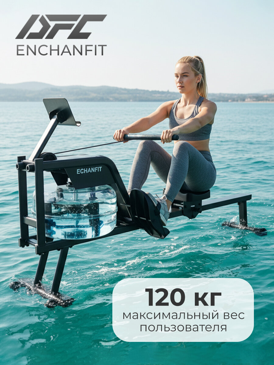 Гребной тренажер DFC ECHANFIT, водно-магнитный