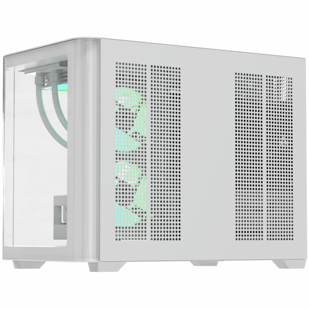 Корпус MicroATX Minitower Formula Crystal U2M Floe White — фото 1