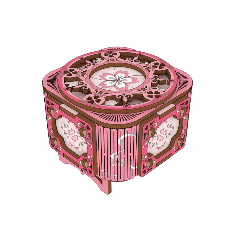 Рождественская музыкальная шкатулка, деревянная сборная модель музыкальной шкатулки, 3D музыкальная шкатулка своими руками для выражения любви к вашей девушке, подарочная коробка на день рождения